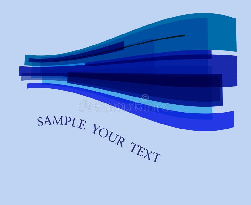 Vector Illustration of Curved Wave Shape Rectangles for Text ...