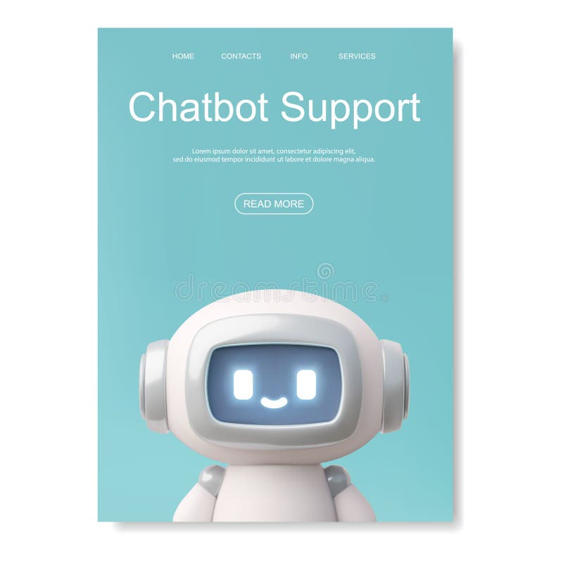 Vector Illustration of a Customer Service Chatbot. Stock Vector ...