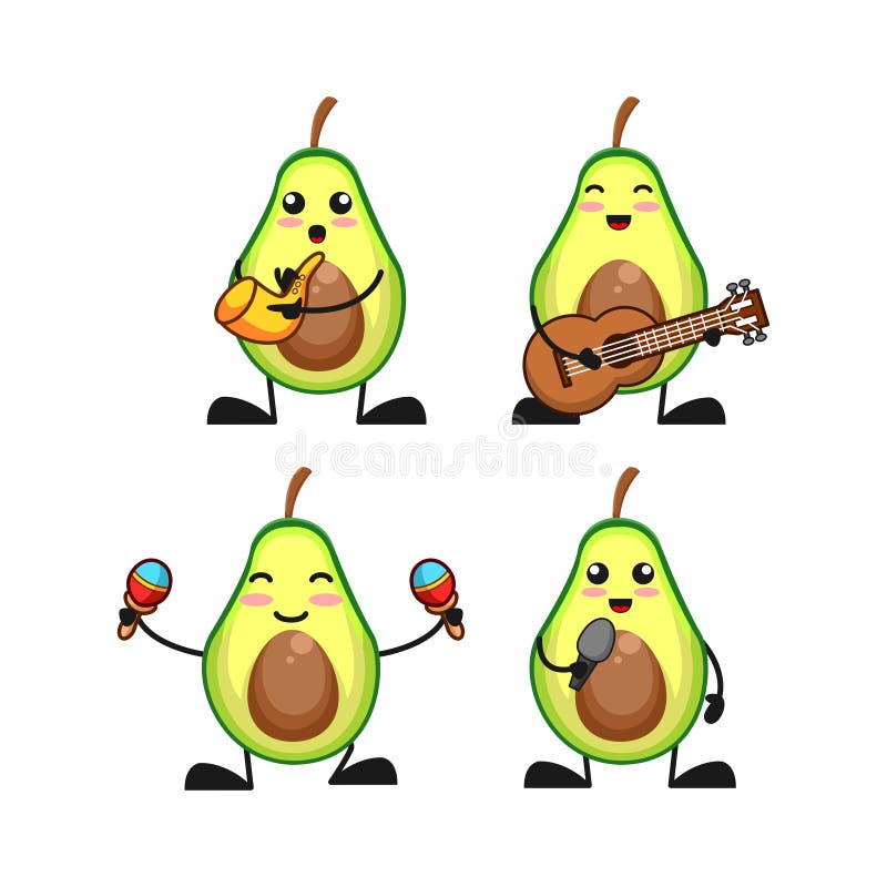 Fruit Playing Music Stock Illustrations – 997 Fruit Playing Music Stock ...