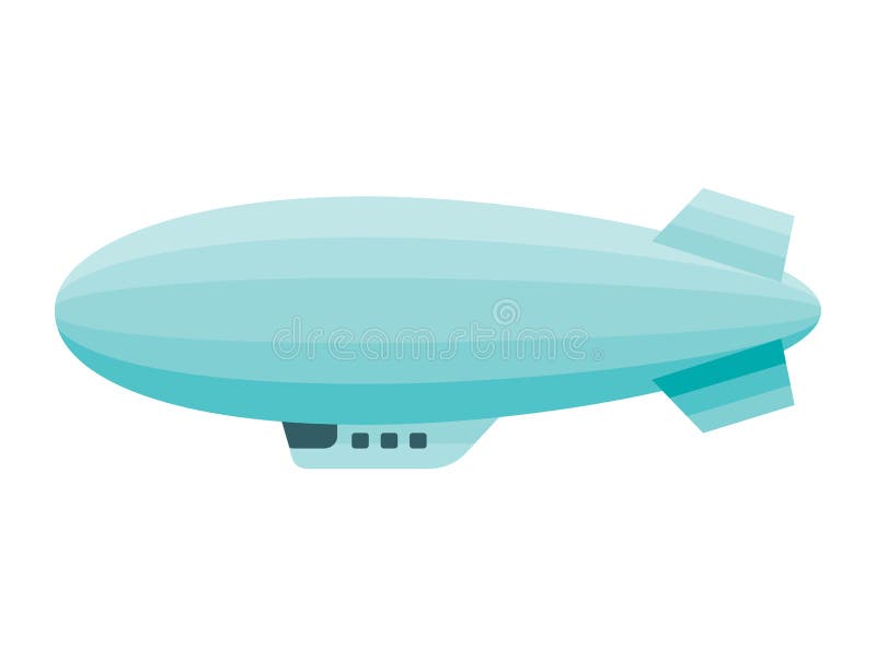 Dirigible Blimp Illustration Stock Vector - Illustration of drop ...