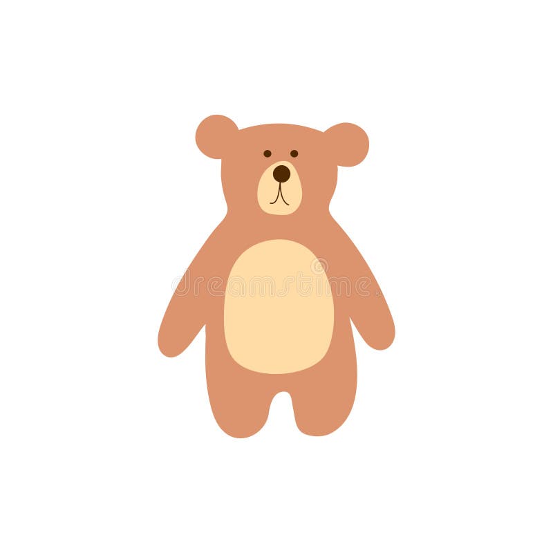 Vector cartoon bear stock vector. Illustration of postcard - 156311035