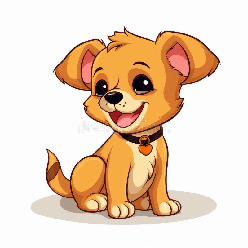 Vector Illustration of Cute Cartoon Dog Vector Illustration Stock ...