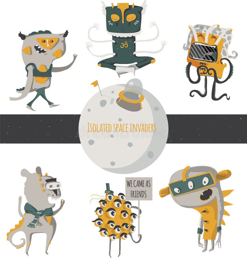 Space Invader Characters Stock Illustrations – 57 Space Invader ...