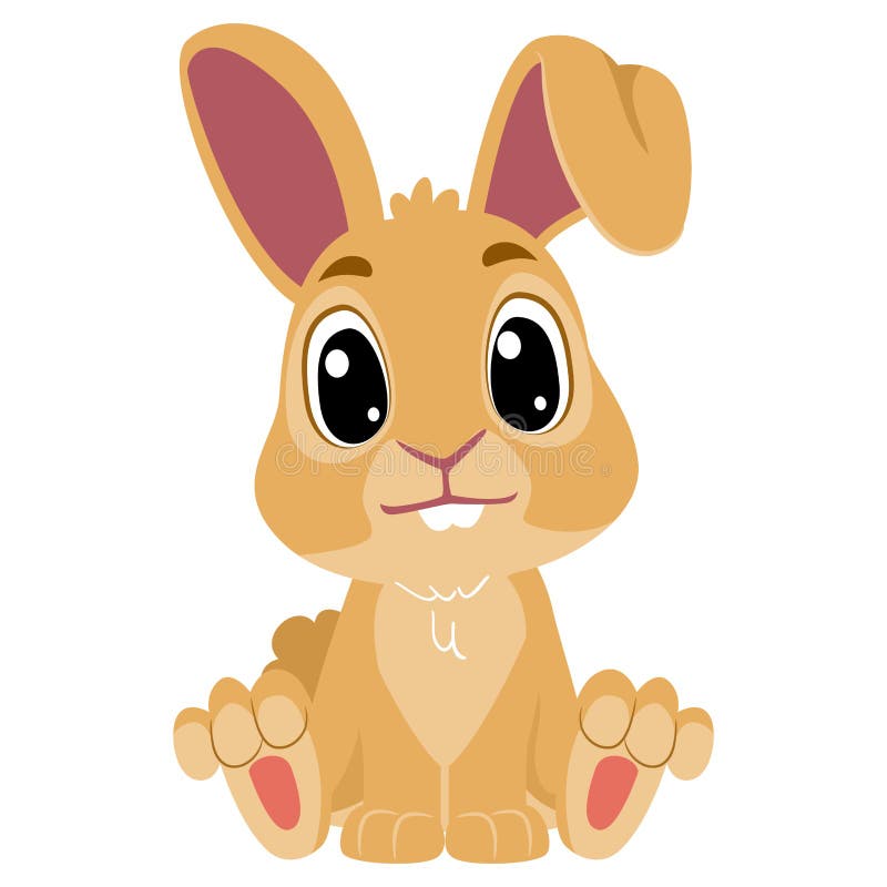 Cartoon Cute Rabbit Posing Stock Illustrations – 989 Cartoon Cute ...