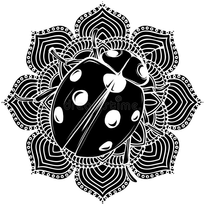 Mandala Ladybug Stock Illustrations – 137 Mandala Ladybug Stock ...