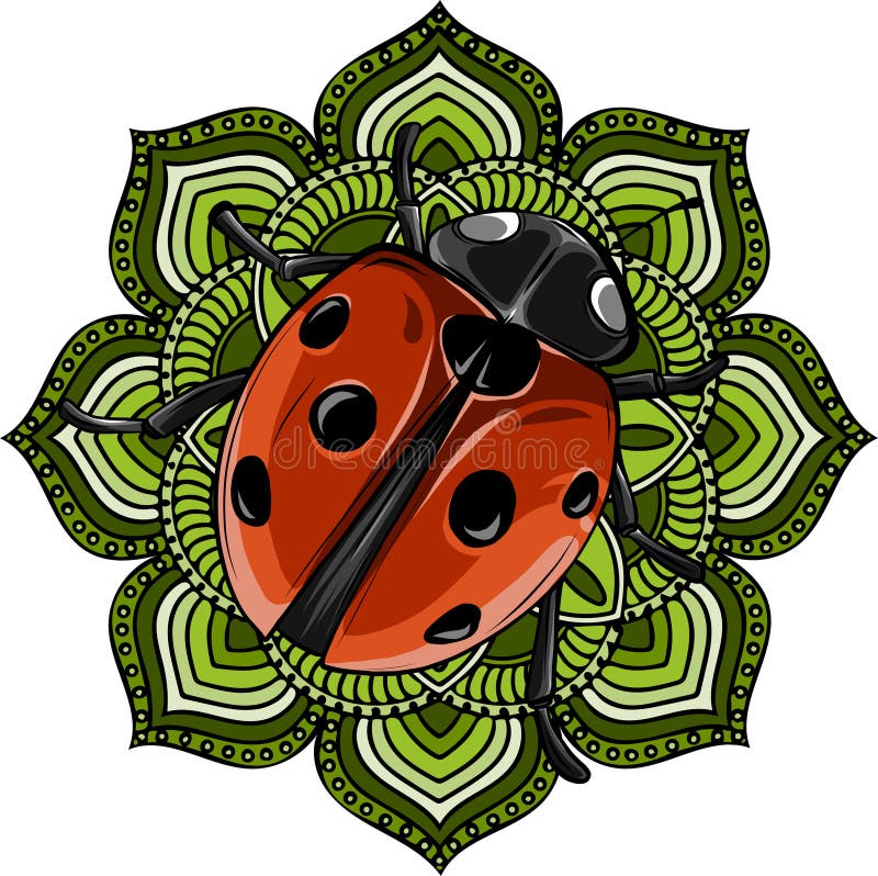 Cute Ladybug Cartoon Vector Illustration Design Art Stock Vector ...