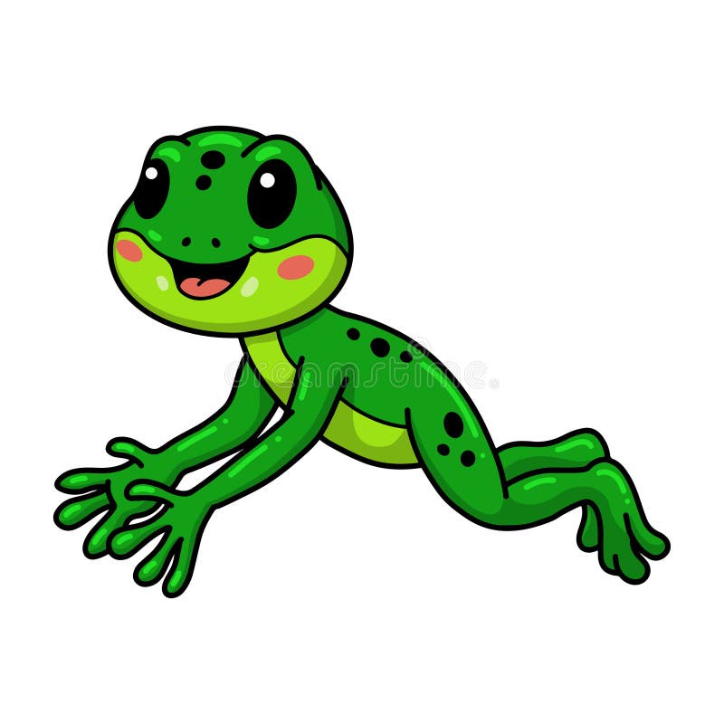 Cute Little Frog Cartoon Character Stock Vector - Illustration of ...