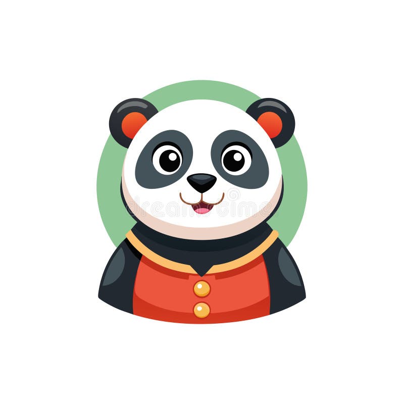 Vector Illustration of Cute Panda Icon Stock Illustration ...