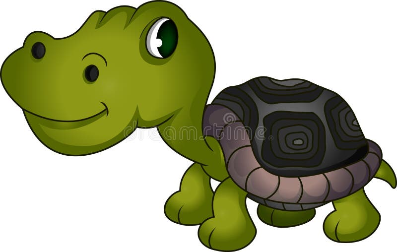 Cartoon Turtle Teamwork stock illustration. Illustration of ...