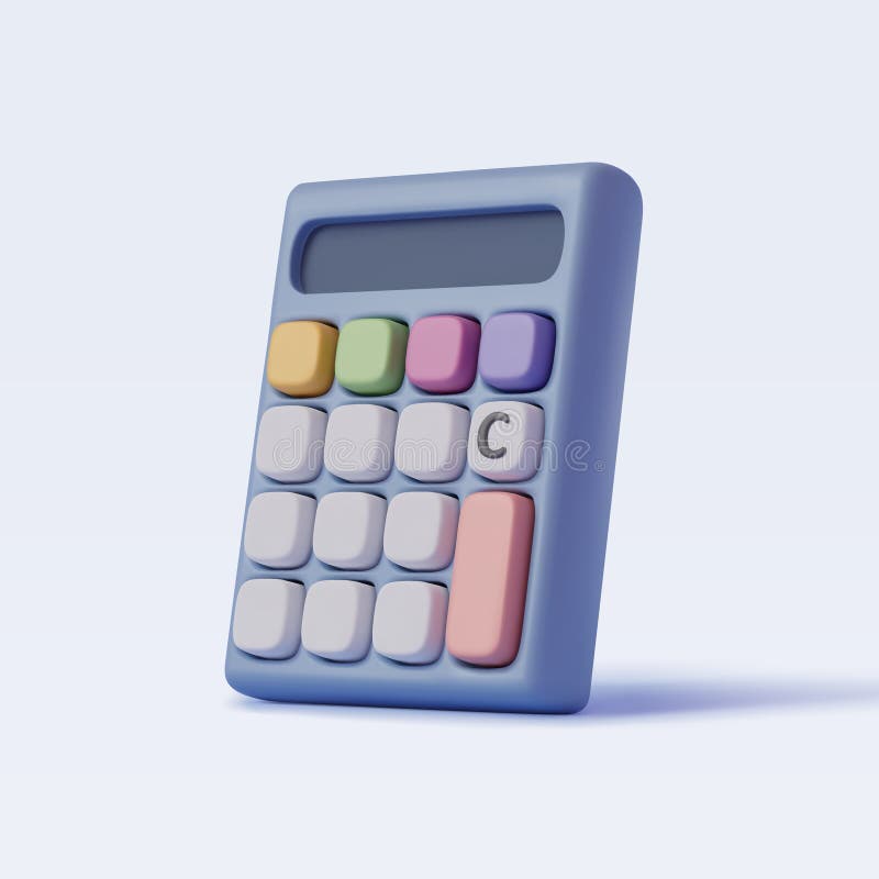 Vector Illustration of 3D Realistic Calculator Icon Isolated Stock ... Vector Illustration of 3D Realistic Calculator Icon Isolated Stock ...