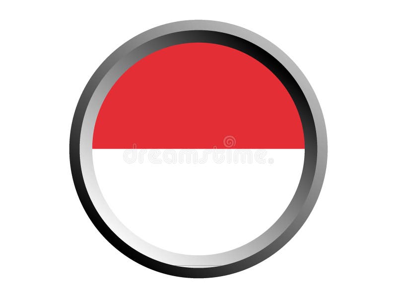 3D Round Flag of Indonesia stock vector. Illustration of flag - 139492547