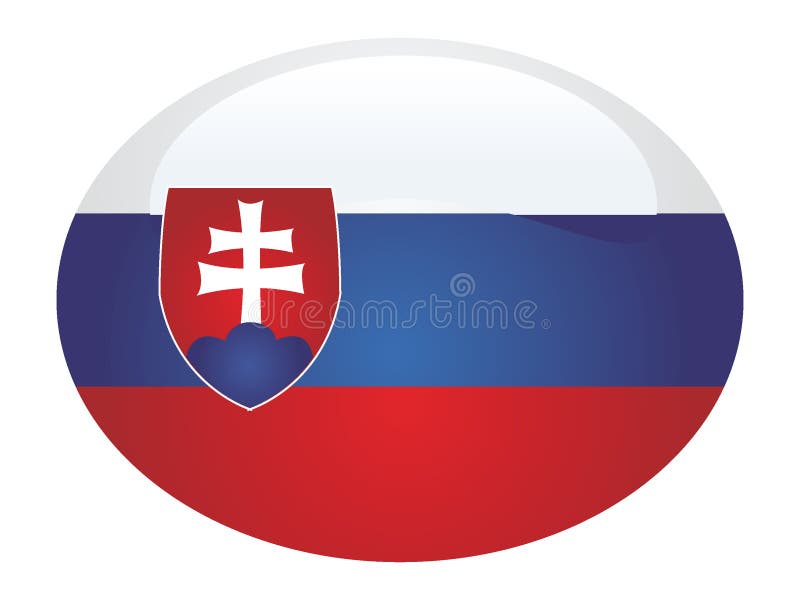 Flag of Slovakia stock vector. Illustration of canada - 134376434
