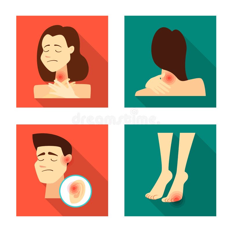 Vector Design of Damage and Wound Symbol. Collection of Damage and ...