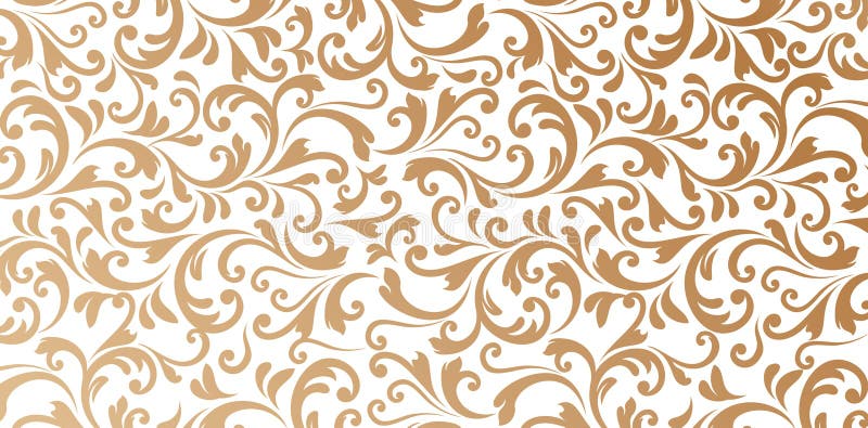 Vector Illustration Damask Seamless Pattern Elements. Elegant Luxury ...