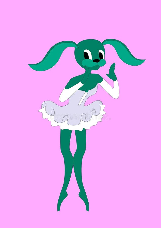 Dancing Pink Bunny Cartoon Stock Illustrations – 153 Dancing Pink Bunny ...