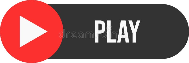 Dark Play Button.Dark Theme Button for Play. Stock Vector ...