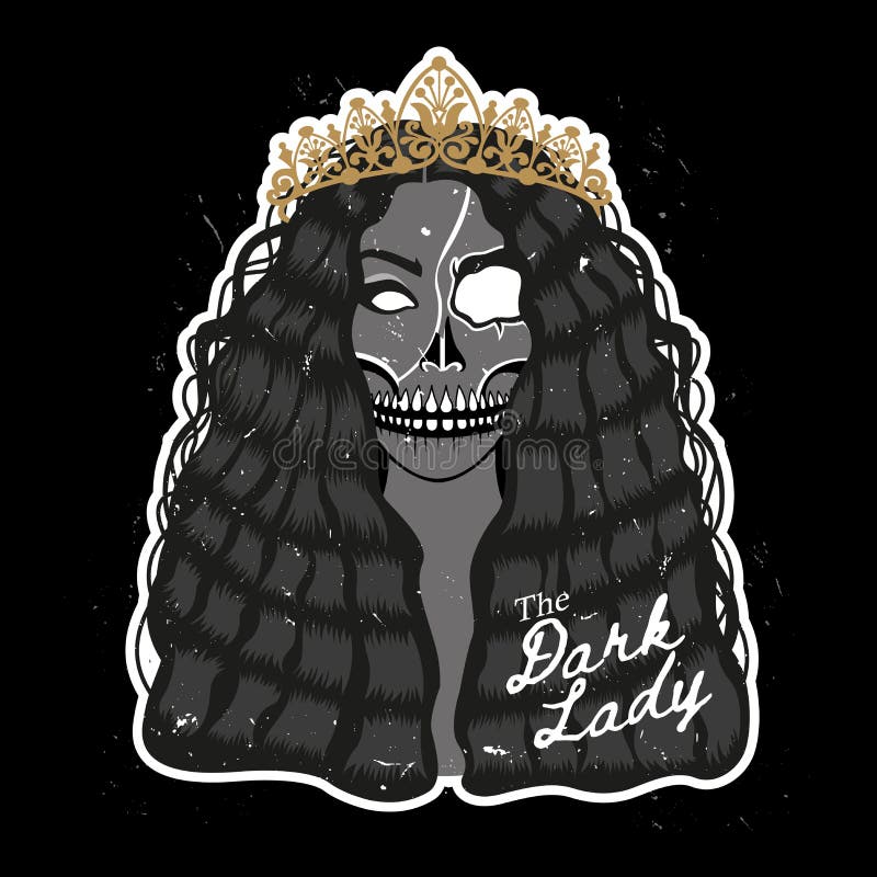 Vector Illustration of Dead Woman with Crown Stock Vector ...