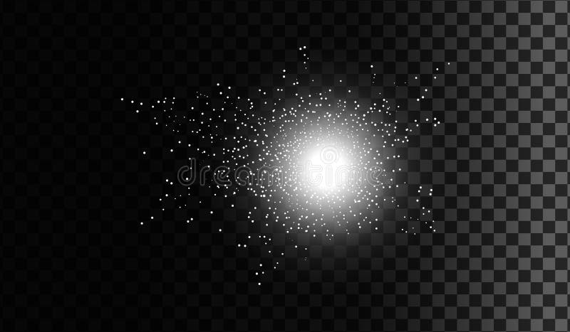Vector Illustration for Decoration Cool Effect with Ray Sequins.White ...