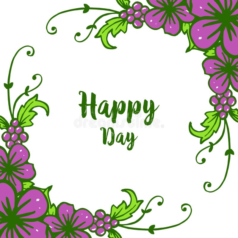 Vector Illustration Decoration Happy Day for Banner Happy Day Stock ...