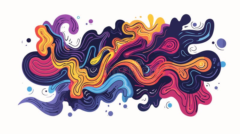 Creative Abstract Doodle Decorative Vector Element for Designers Stock ...