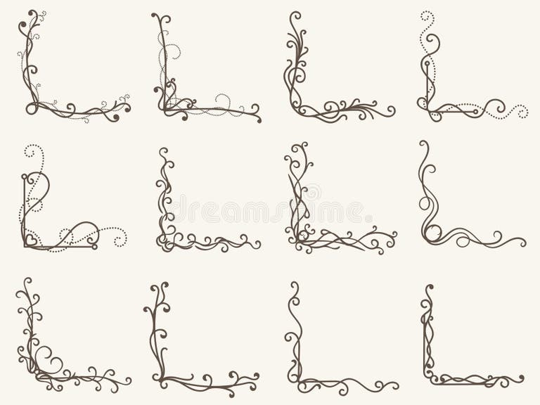 Decorative Black Border Set Stock Illustrations – 118,337 Decorative ...
