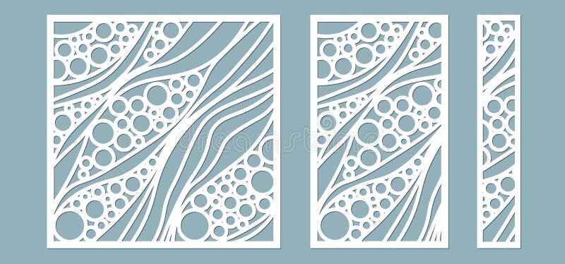 Vector Illustration. Decorative Panel Lines, Circles, Balls, Laser ...