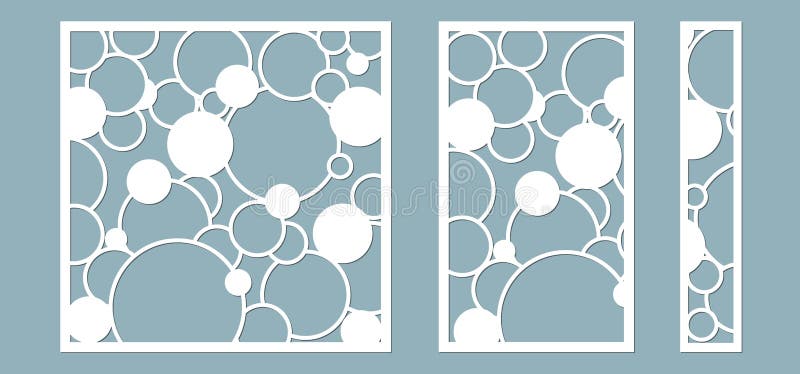 Vector Illustration. Decorative Panel Lines, Circles, Balls, Laser ...