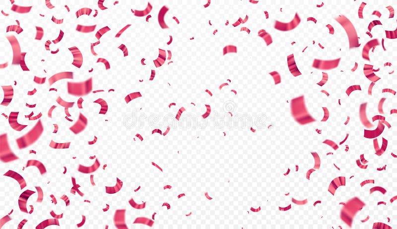 Vector Illustration Defocused Rose Gold Confetti Isolated on a ...