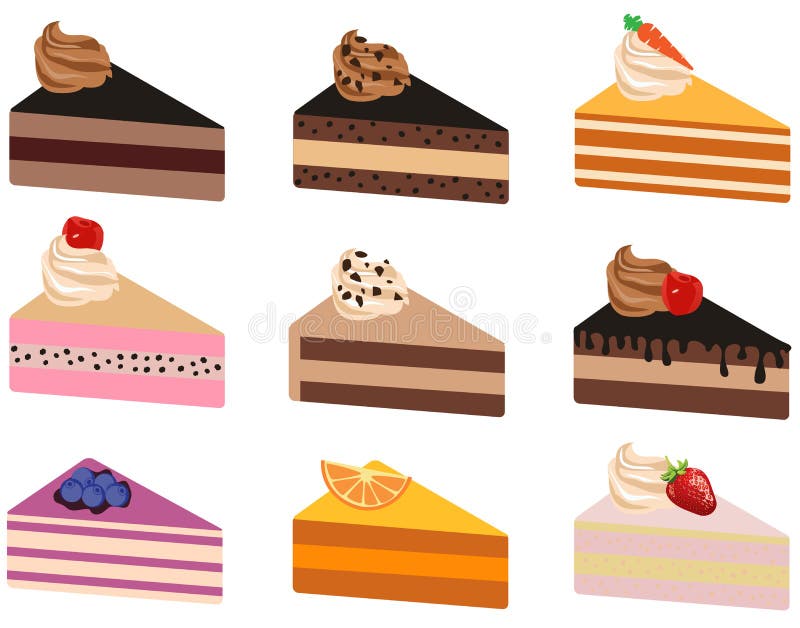 Cake Slices Stock Illustrations – 2,955 Cake Slices Stock Illustrations ...