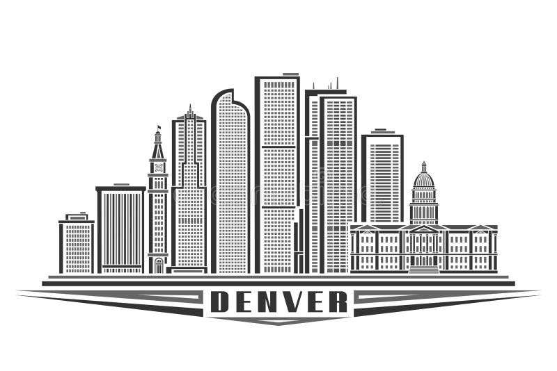 Denver Skyline Text Stock Illustrations – 38 Denver Skyline Text Stock ...