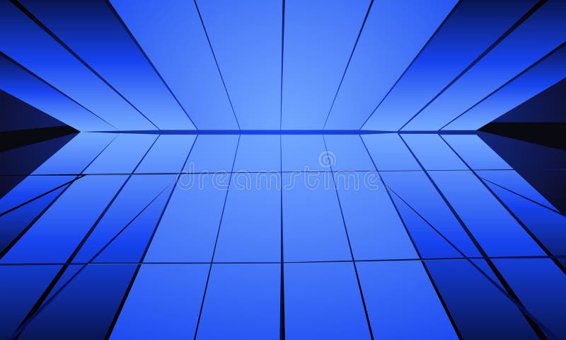 Abstract Blue Background with Perspective Lines. Vector Illustration ...