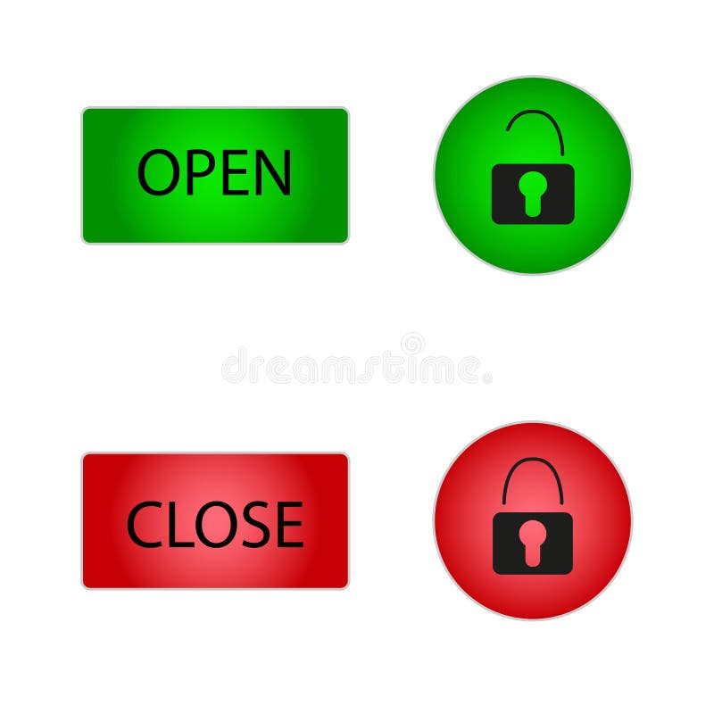 Buttons with Open Folder Icon Stock Vector - Illustration of buttons ... Buttons with Open Folder Icon Stock Vector - Illustration of buttons ...