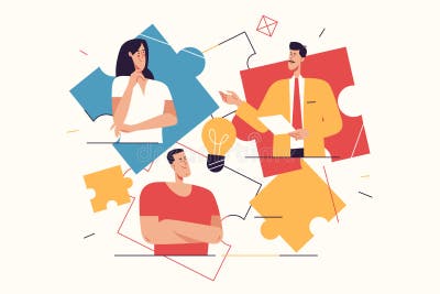 Vector Illustration Depicting a Happy Young Man Finding an Effective ...