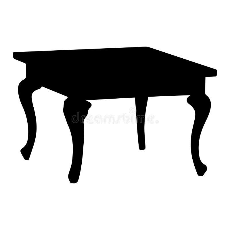 Table Icon Vector Illustration White Background Stock Illustration ...