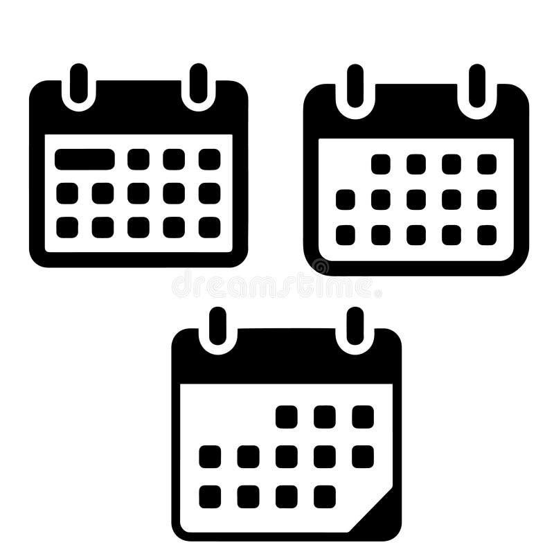 Calendar, Schedule, Date Icon Vector Isolated Stock Vector ...