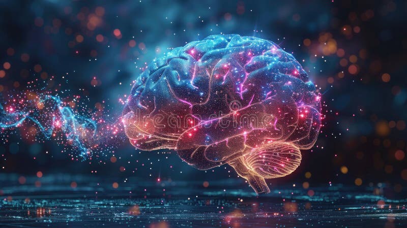 Intertwined: a Vector Illustration of the Human Brain Conceptualizing ...