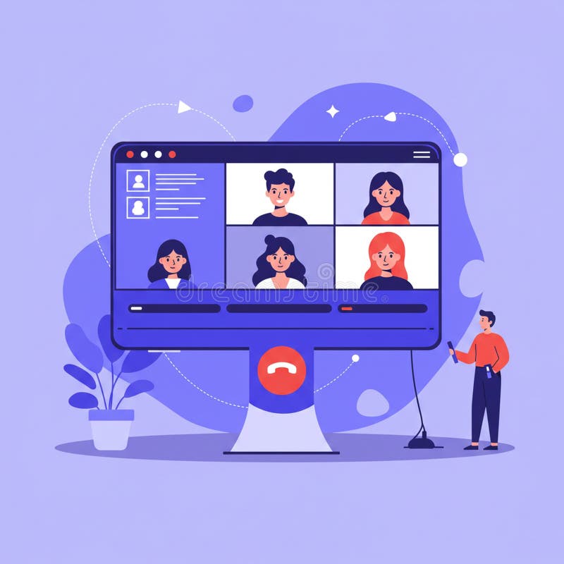 Conference Cartoon Vector Illustration Stock Illustrations – 27,492 ...