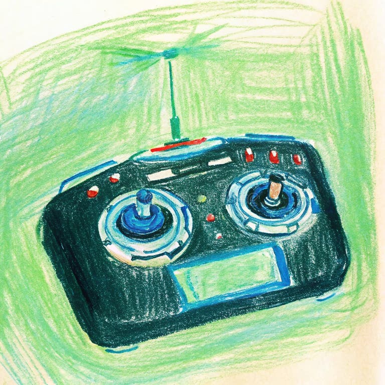 Remote Control Transmitter for Drones and RC Vehicles Vector ...