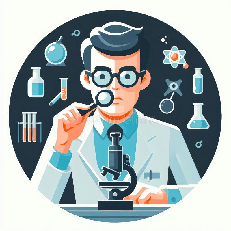 The Curious Scientist: Exploring the Microscopic World Stock ...