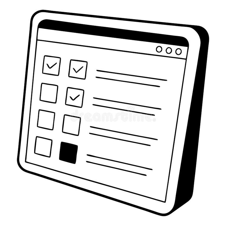 Checklist Interface Stock Illustrations – 7,522 Checklist Interface ...