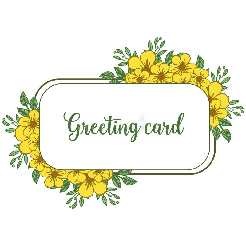 Vector Illustration Design Artwork Floral Frame for Template of ...