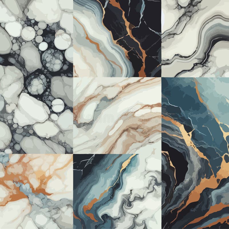Vector Illustration Design of Creative Modern Luxury Marble Texture for ...