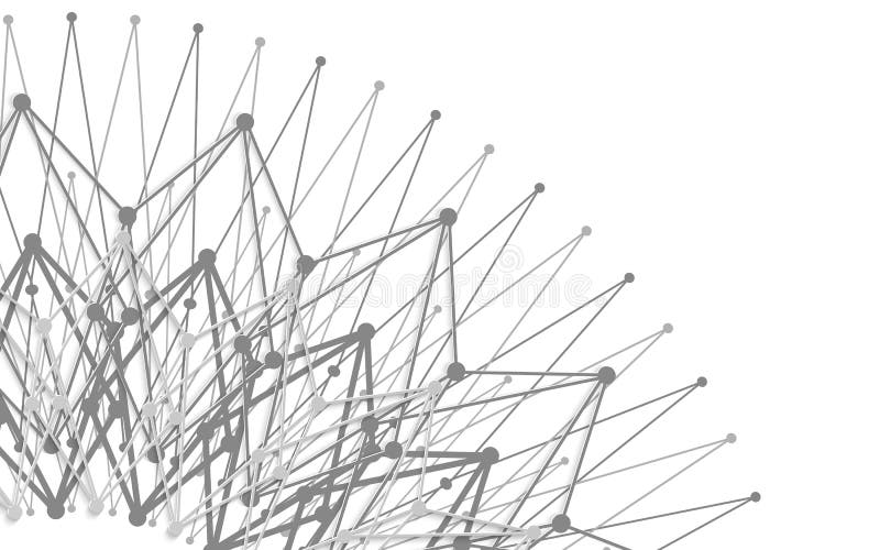 Vector Illustration Design Flower Abstract Style Molecular Structure ...