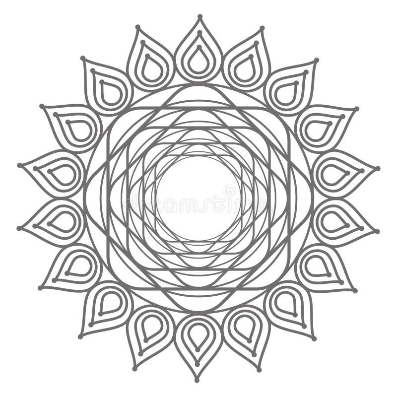 Vector Illustration Design Flower Abstract Style Structure Stock ...