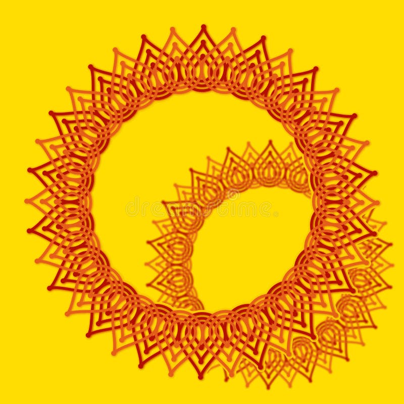 Vector Illustration Design Flower Abstract Style Structure Stock ...