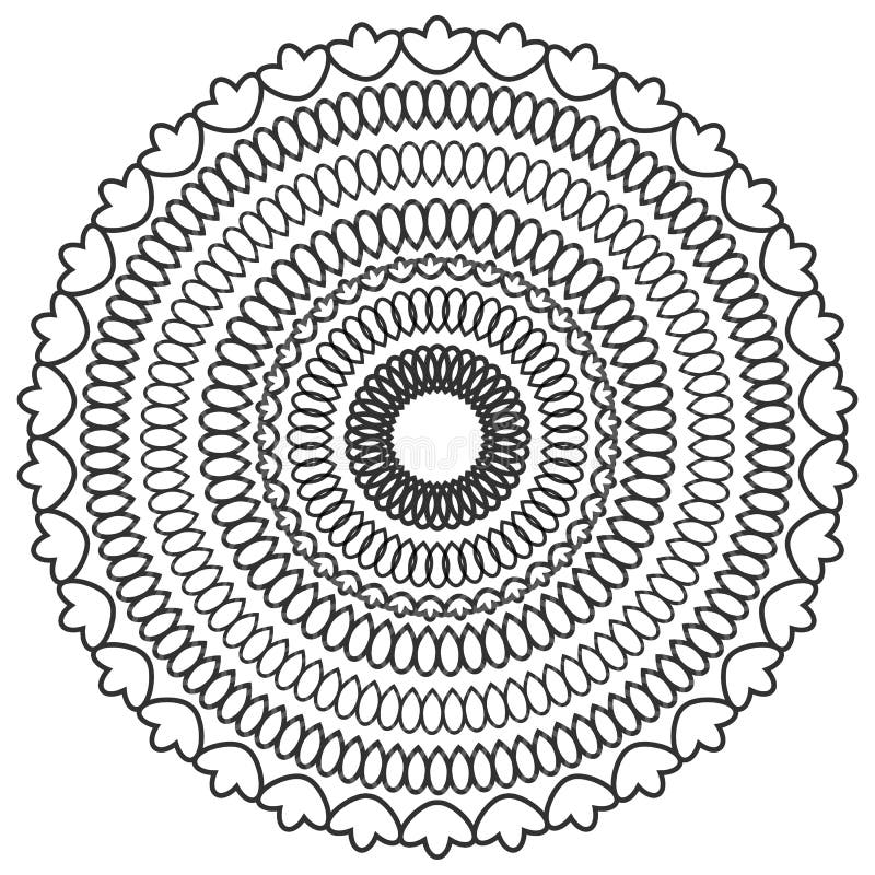 Vector Illustration Design Flower Abstract Style Structure Stock ...