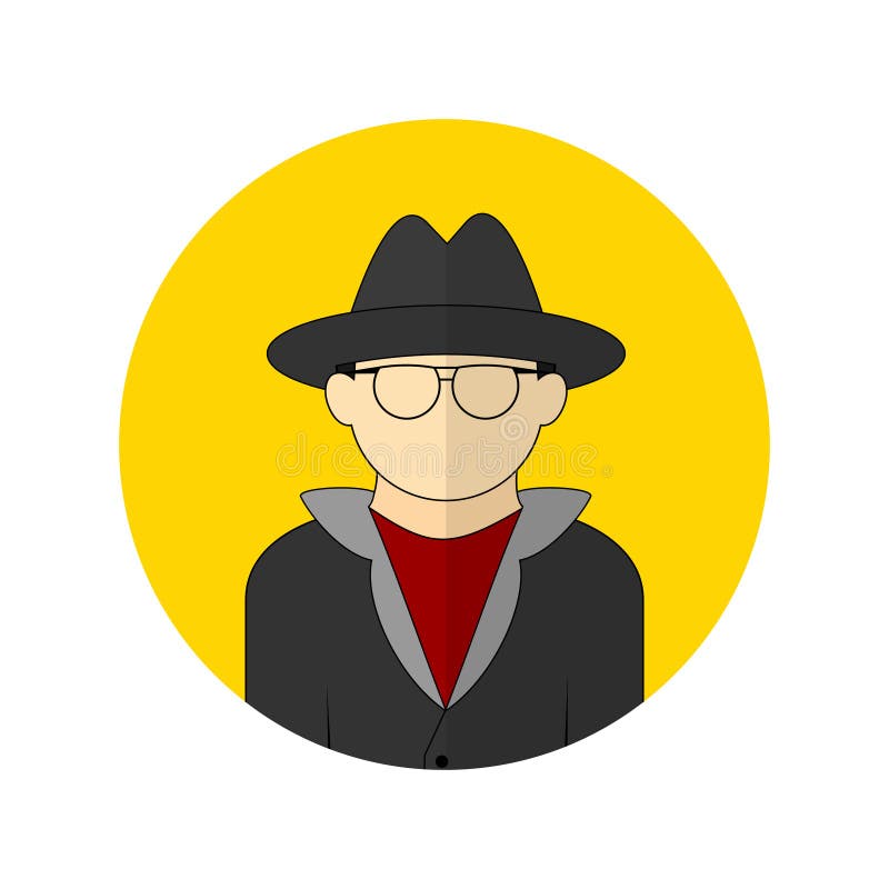 Vector Illustration of the Detective Avatar Icon Stock Vector ...
