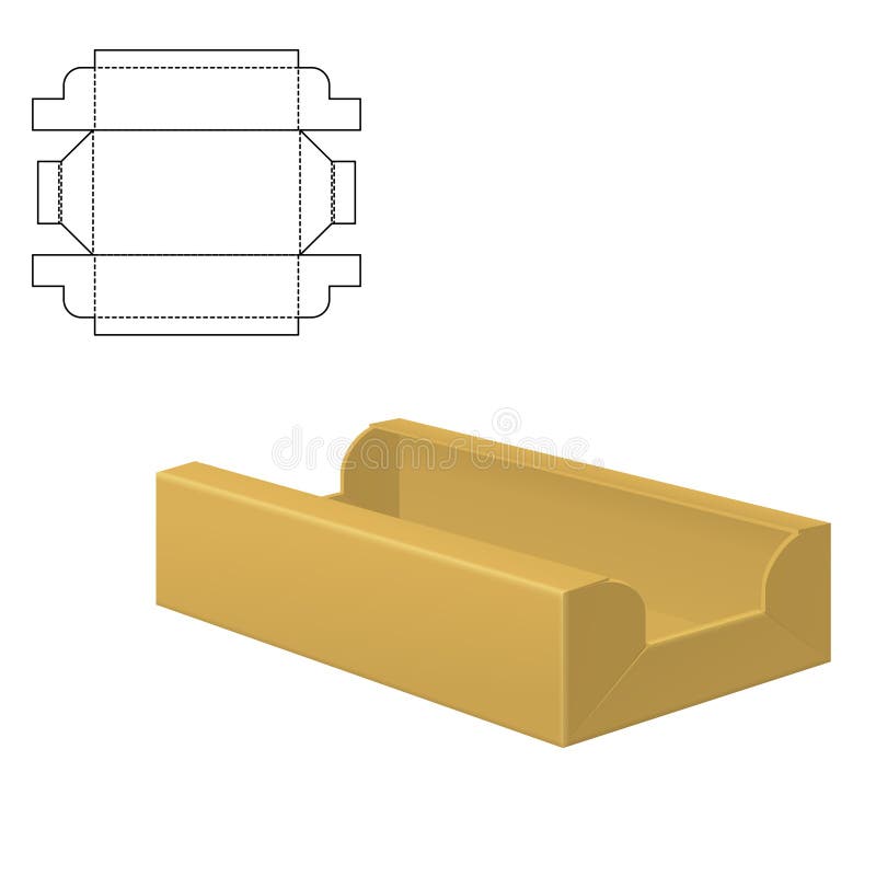 Folding package Template stock vector. Illustration of advertising ...