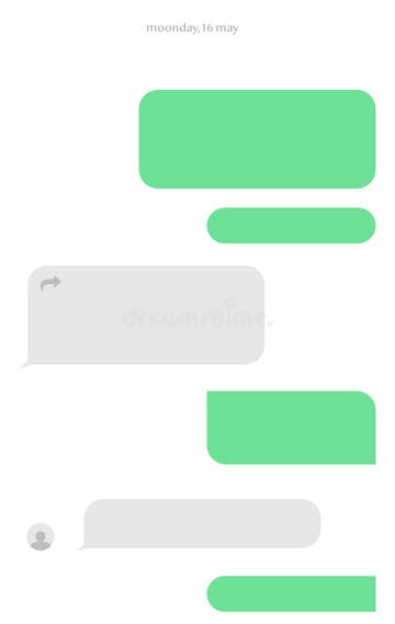 Vector Illustration of Different Size of Messages Bubbles Stock Vector ...