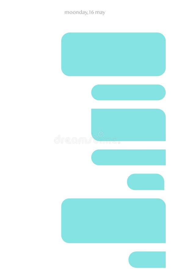 Vector Illustration of Different Size of Messages Bubbles Stock ...